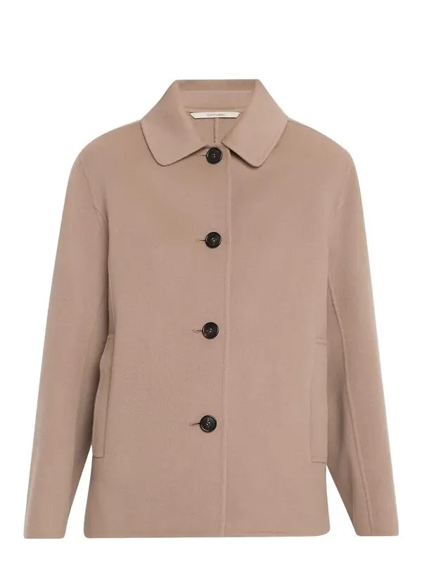 Max Mara Lily Brushed Wool Shirt Jacket - Brown