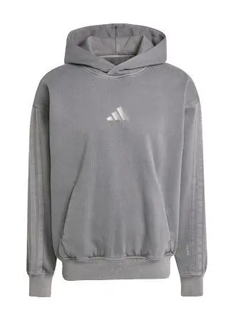 Adidas All Szn Fleece Washed Hoodie - Black