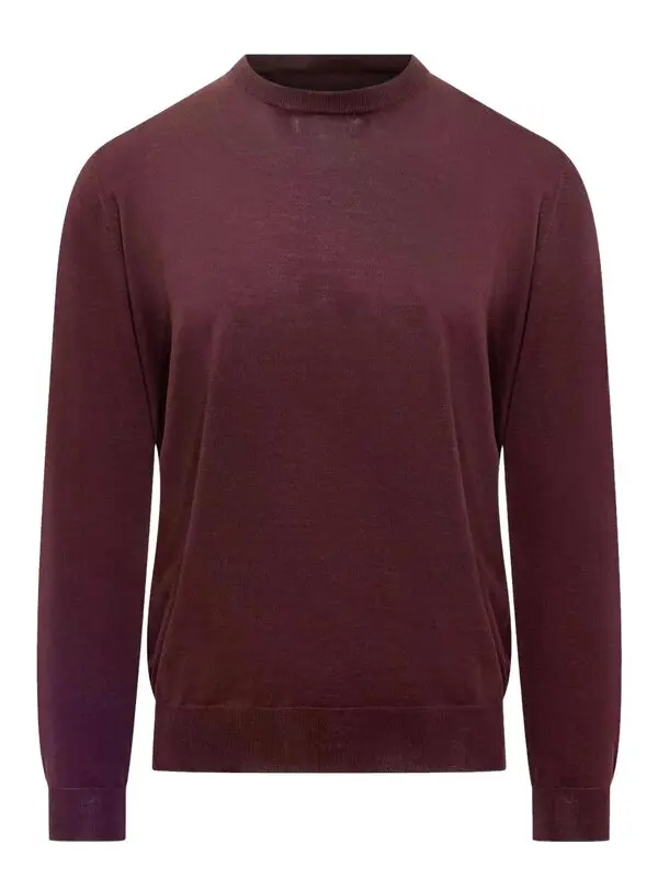 FILIPPO DE LAURENTIIS Long-sleeve Crew-neck Sweater - Red