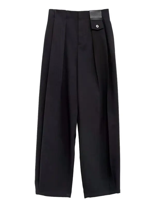 Loewe Pleat-detail Trousers - Blue
