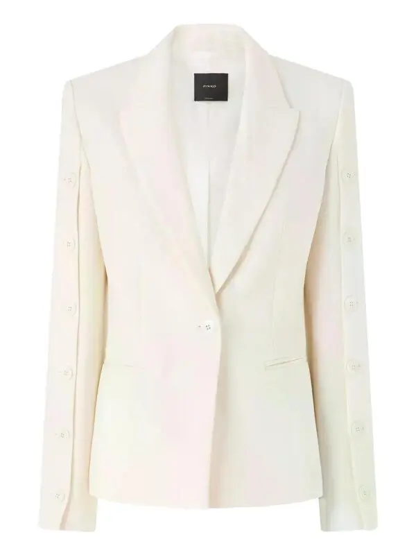 Pinko Button-detailed Blazer - Neutrals