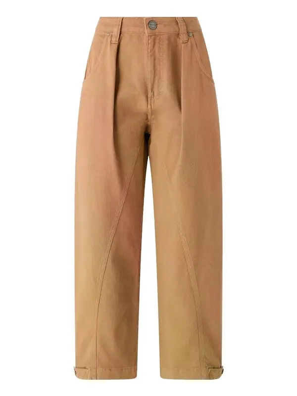 Pinko Front-pleats Trousers - Brown