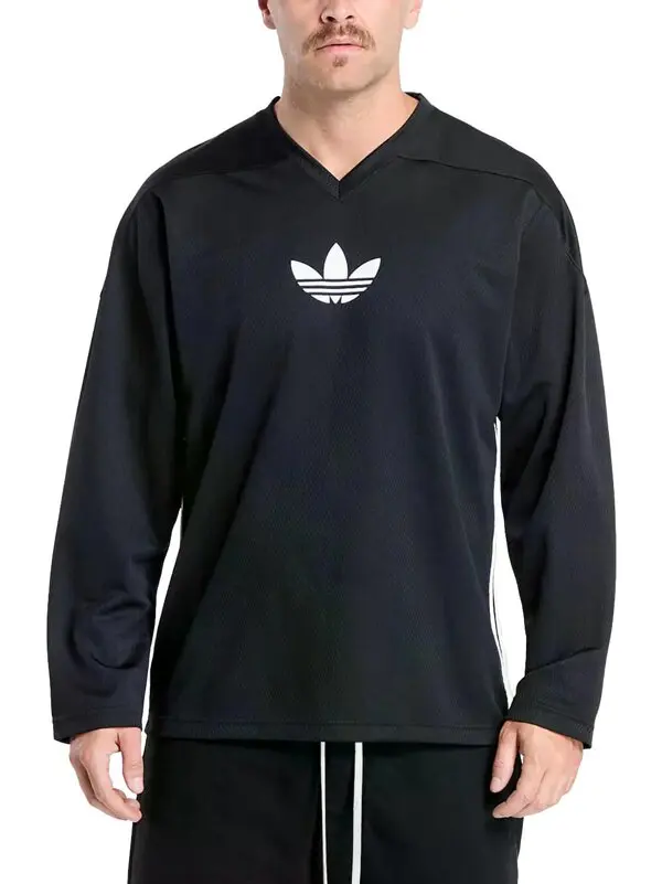 Adidas Adicolor Mesh Logo Long-sleeves T-shirt - Black