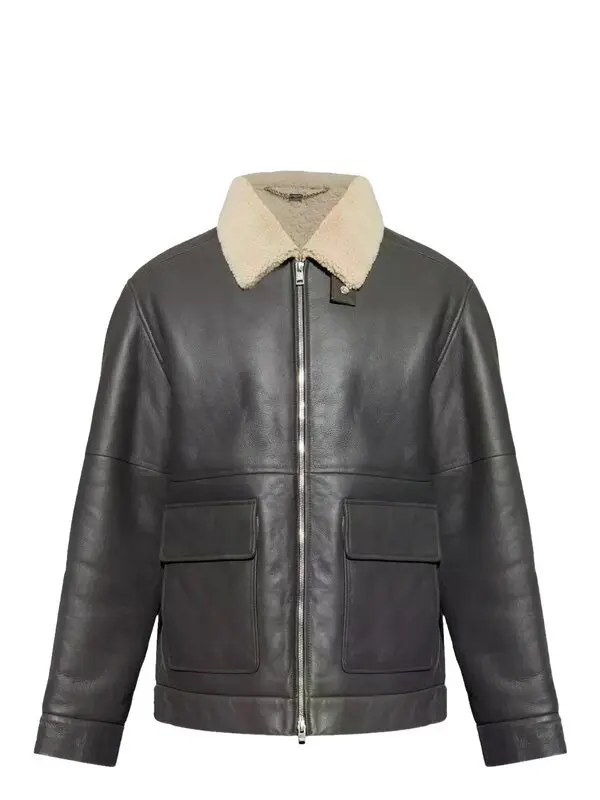 Maison Kitsuné Shearling-collar Jacket - Brown