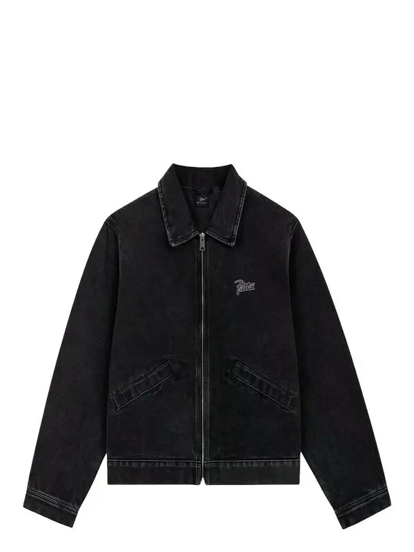 PATTA Zip-fastening Logo-embroidered Jacket - Black
