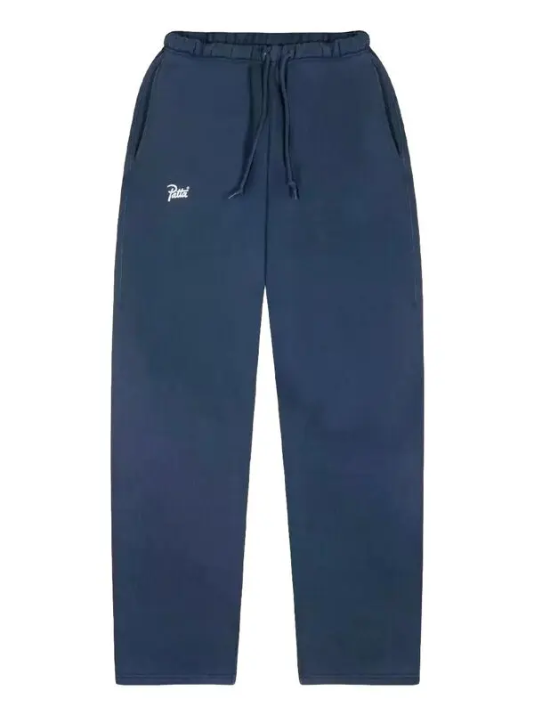 PATTA Drawstring Logo-print Pants - Blue
