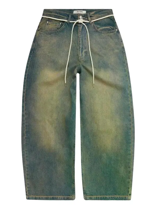 ABOUT:BLANK Washed-effect Wide-leg Jeans - Blue