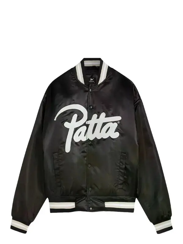 PATTA Logo-print Bomber Jacket - Black