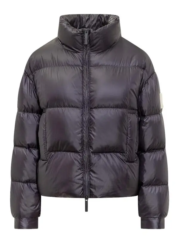 AFTER/LABEL Short Down Jacket - Blue