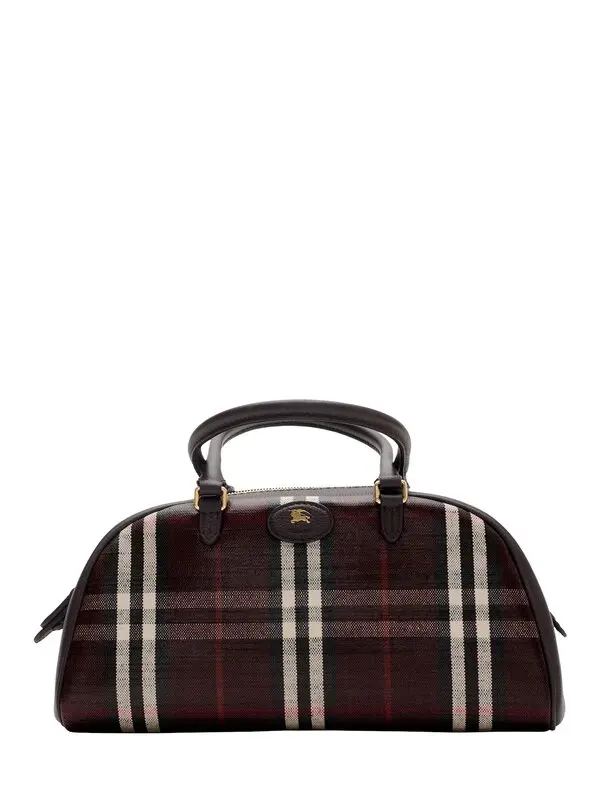 Burberry Check Highlands Top-handle Bag - Brown