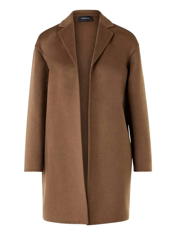 Akris Mae Cashmere Topcoat - Mochaccino