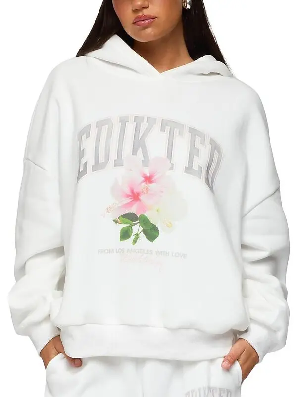 EDIKTED Fleura Hoodie - White