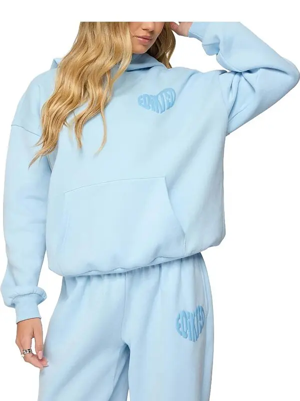 EDIKTED Major Love Hoodie - Light-blue