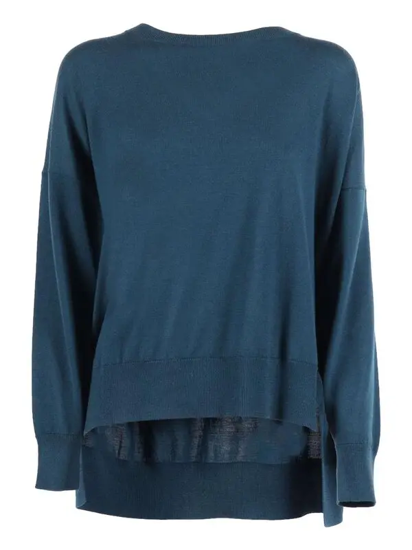 PHI FDL Maxi Ls Crew Neck Sweater - Blue