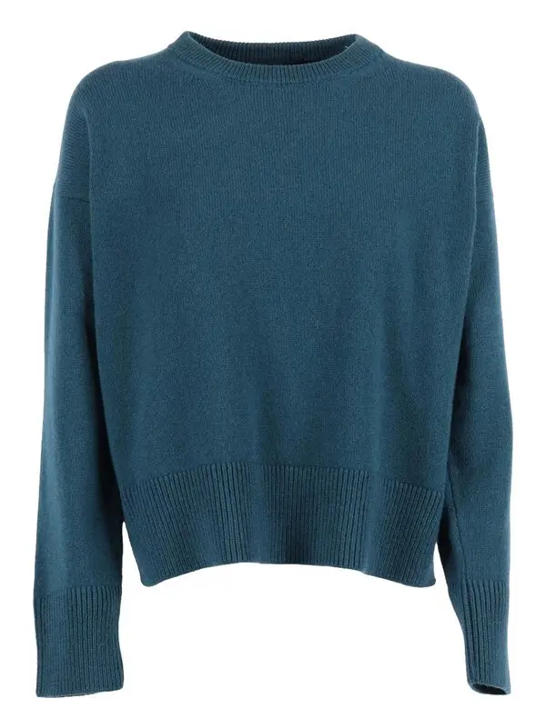 PHI FDL Ls Crew Neck Over Sweater - Blue