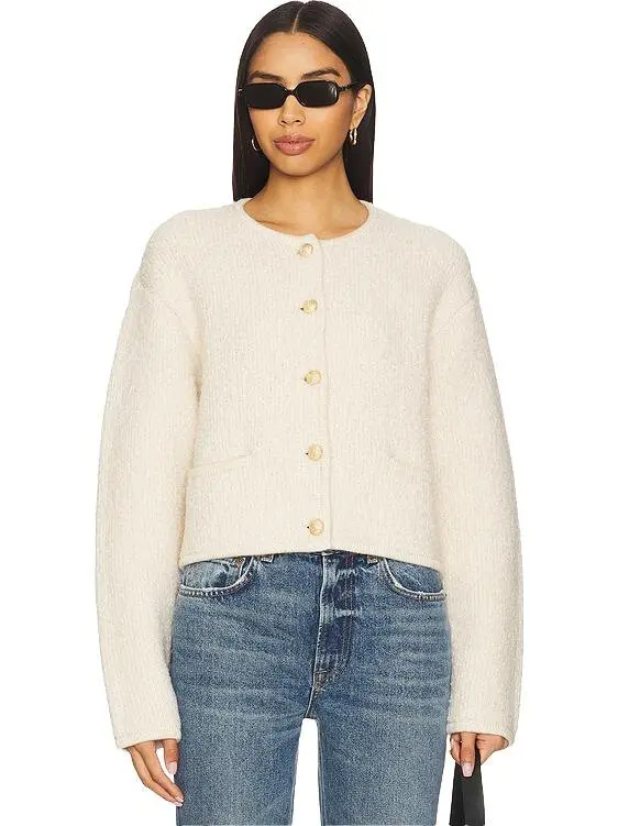 LOVERS AND FRIENDS Olina Knit Jacket - Cream