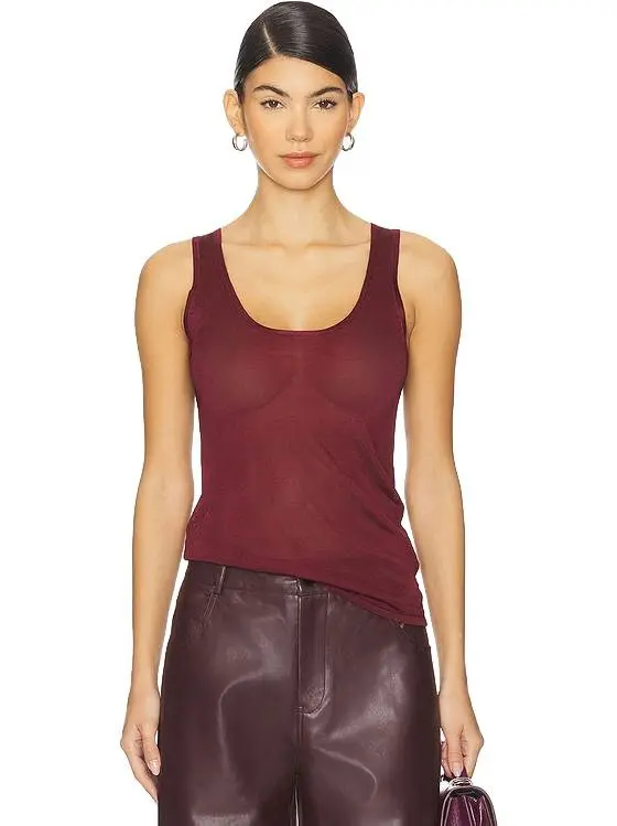 MOTHER OF ALL Elena Tank Top - Burgundy