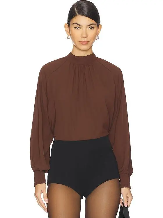 Astr The Label Sabelle Top - Brown