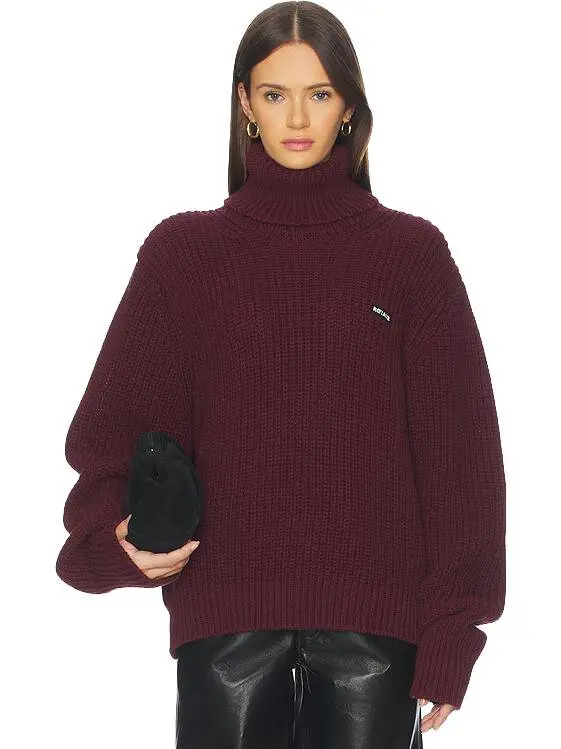Remain Birger Christensen Knit Turtleneck Jumper - Zinfandel
