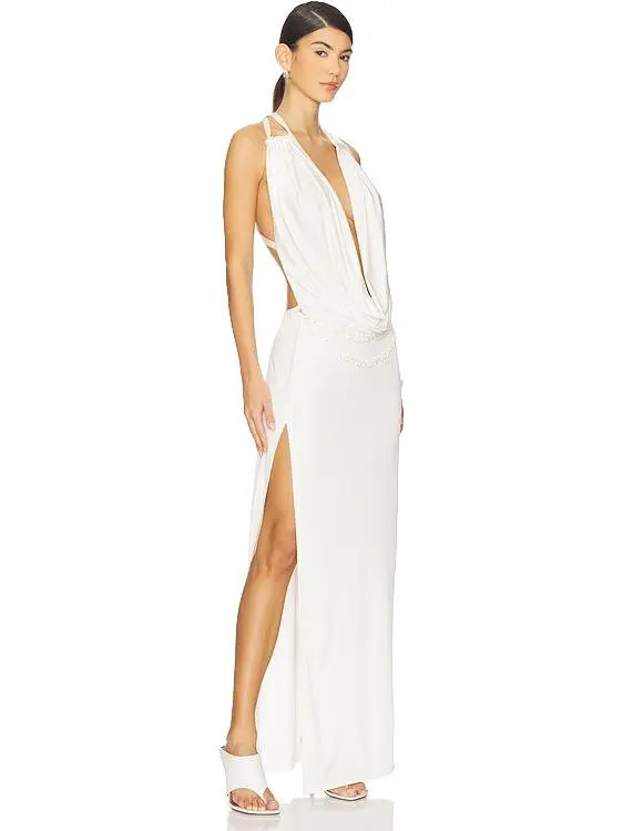 NUE STUDIO Syrene Maxi Dress - Ivory