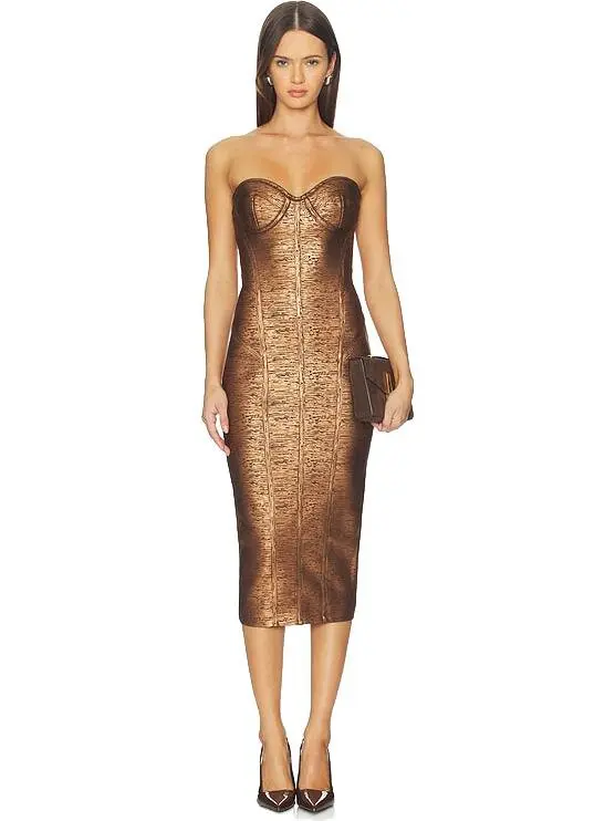 Retrofete Charlize Dress - Coated Espresso