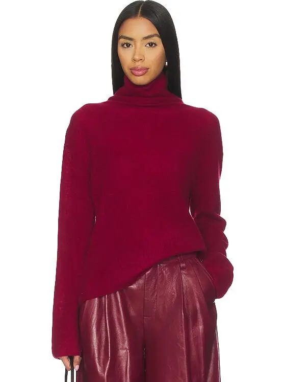 Naadam Cloud Cashmere Turtleneck - Cranberry