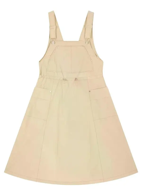 STUDIO TOMBOY Sleeveless Pinafore Dress - Brown