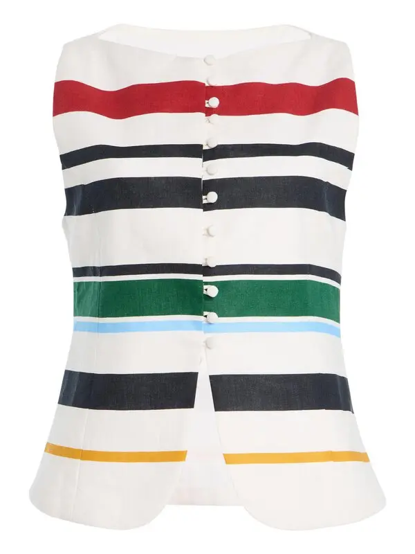 CALA DE LA CRUZ Exclusive Genova Top Stripe All Around - Multi