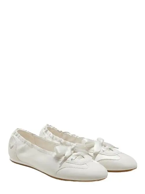 Vivaia Round-toe Satin Ballerina Sneakers - Light Gold