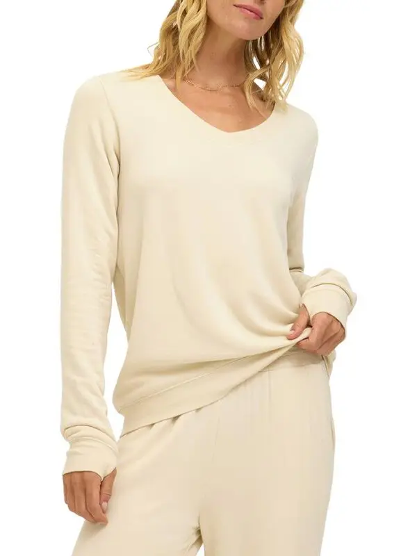 THREADS 4 THOUGHT Edwina Fleece Sweatshirt - Tapioca
