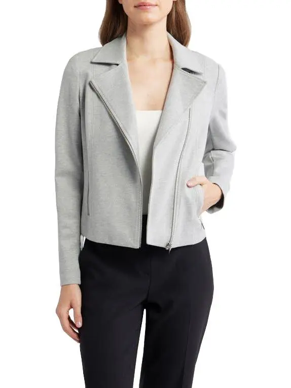 Anne Klein Moto Ponte Jacket - Antique Sb Crshatch