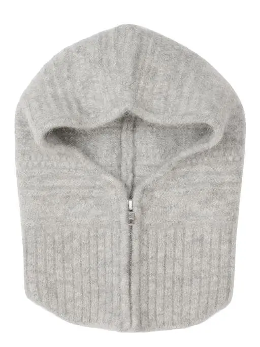 ARCTIC FOX & CO The Alpaca Blend Zip Balaclava - Blizzard Grey