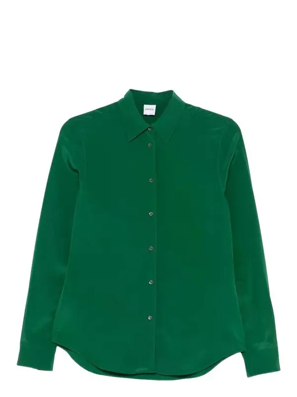 Aspesi Silk Button-down Shirt - Green