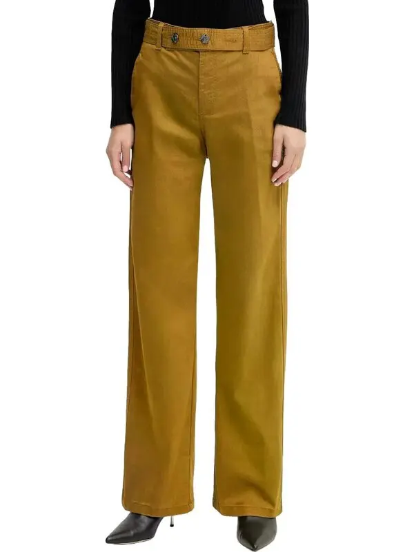 Liu Jo Belted Trousers - Yellow