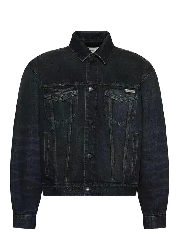 Calvin Klein Buttoned Jacket - Blue