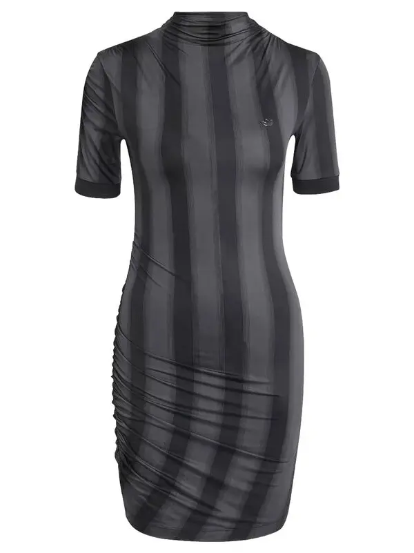 Adidas Striped Mini Dress - Black