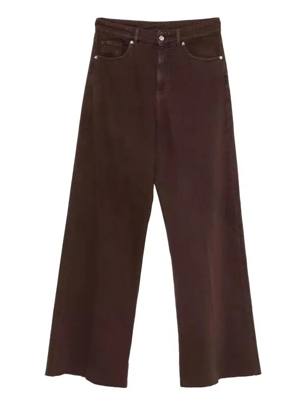 NINE:INTHE:MORNING Straight Leg Trousers - Brown