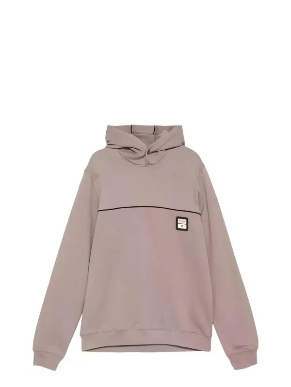 YES LONDON Logo-appliqué Hoodie - Brown