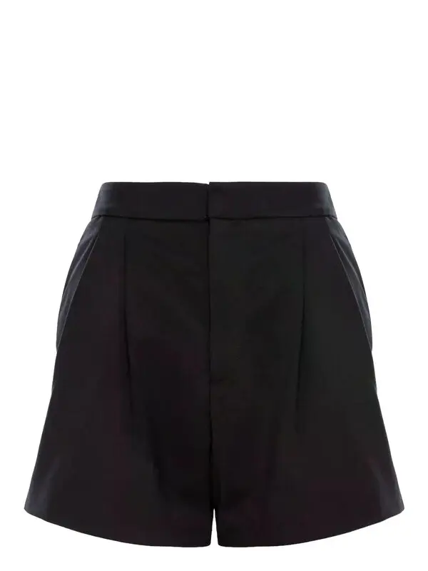 CUANNA Isabel Pleated Shorts - Black