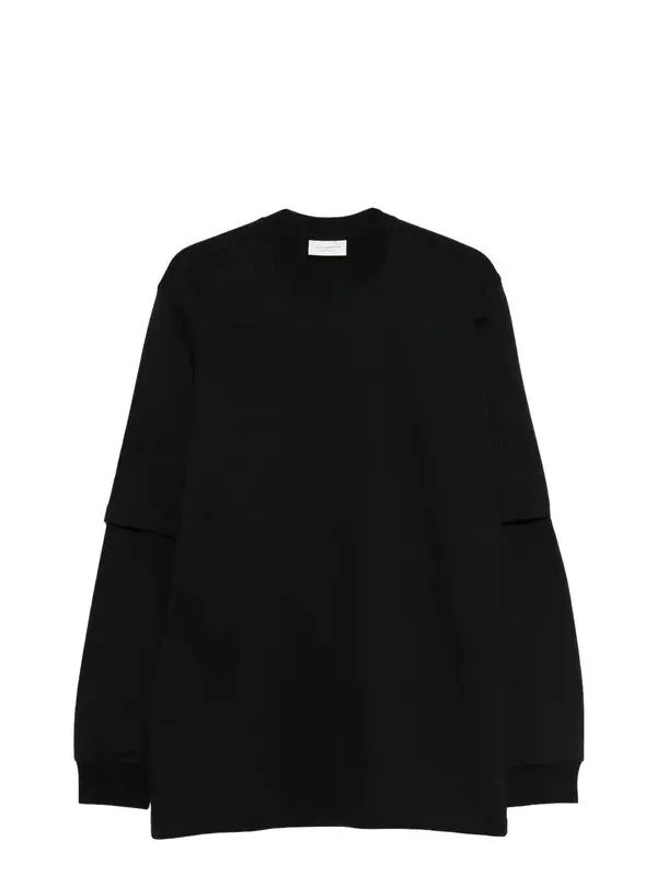 YES LONDON Layered-sleeve Sweatshirt - Black