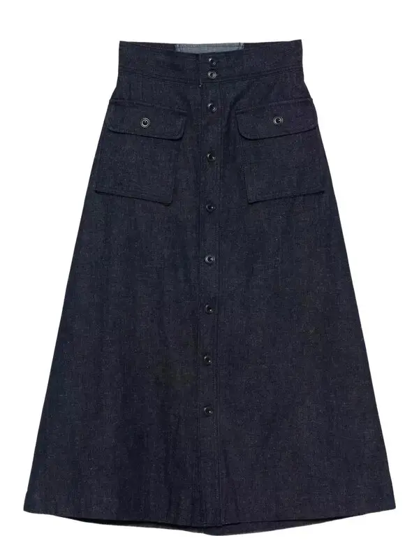 LEVI'S Midi A-line Skirt - Blue