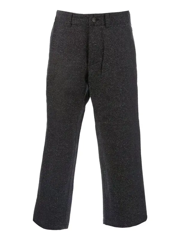 SEILIN Cropped Cotton-blend Trousers - Black