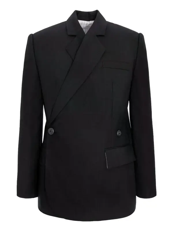CUANNA Lima Double-breasted Blazer - Black