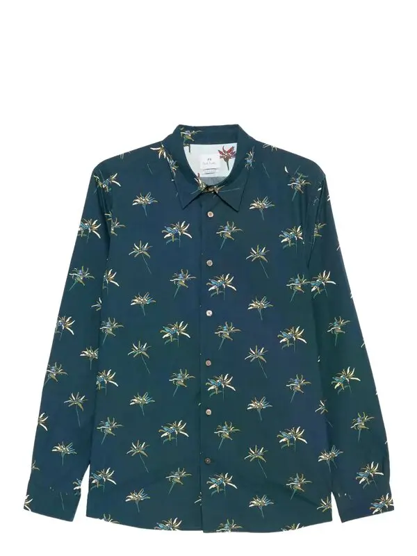 Paul Smith Floral-print Shirt - Blue