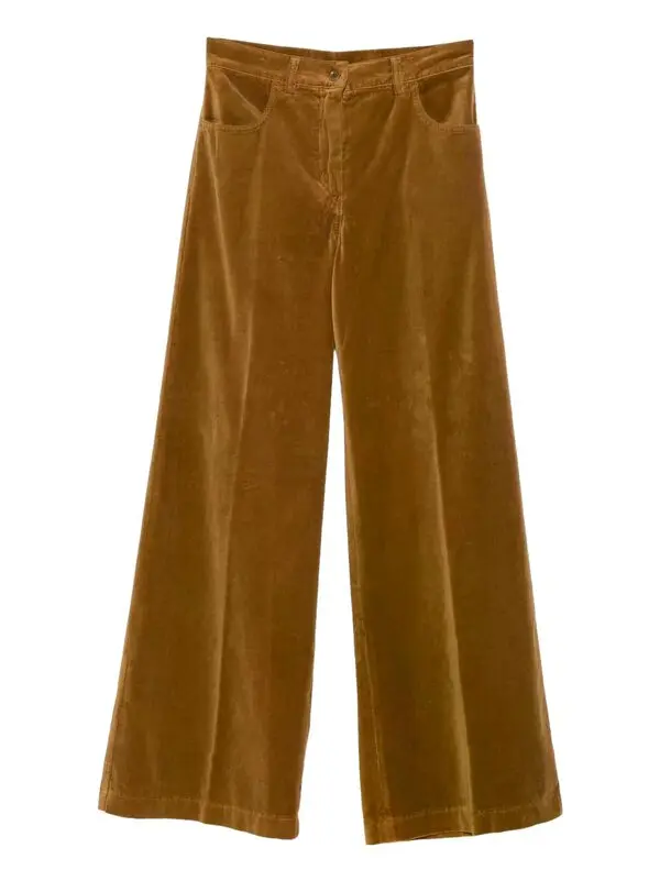 Aspesi Wide Leg Trousers - Brown