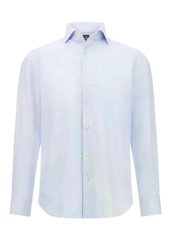 Boggi Milano Printed Shirt - Blue