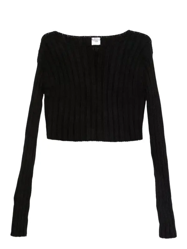 BASERANGE Macau Ribbed Sweater - Black