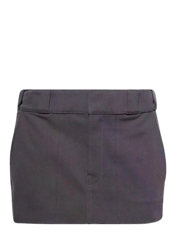 Alexander Wang Belt-loop Mini Skirt - Grey