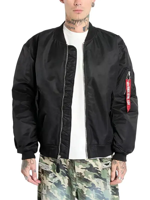 Alpha Industries Ma-1 Cs Zip Bomber Jacket - Black