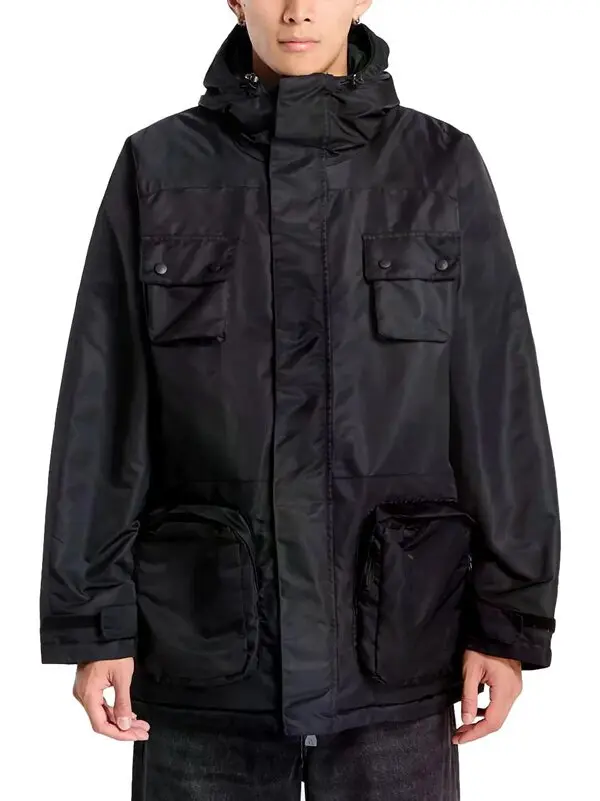 Adidas Pocket-detail Hooded Jacket - Black